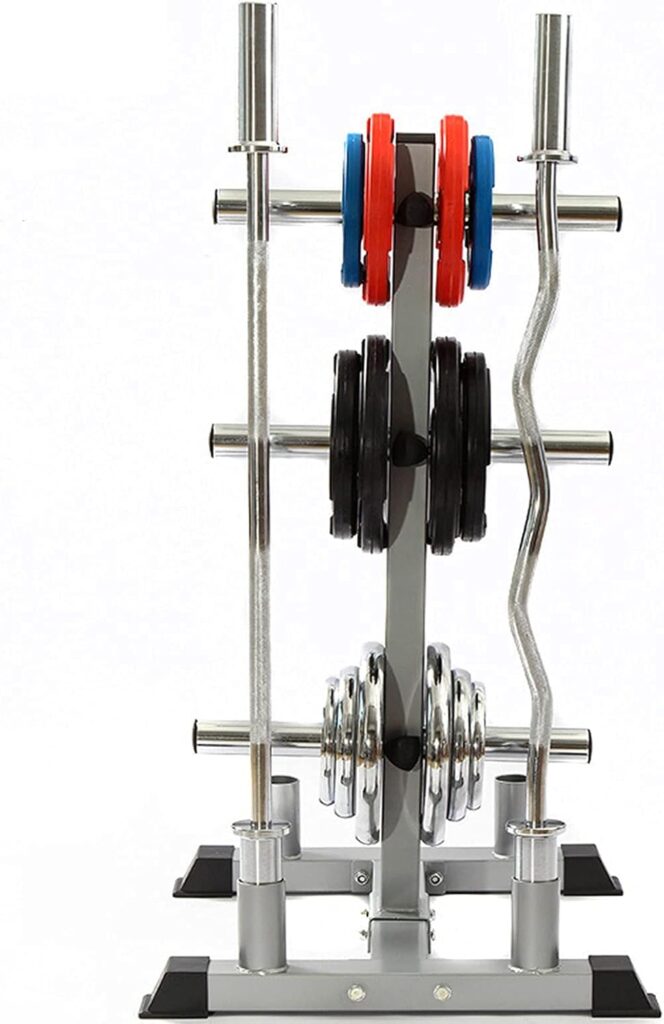 Weight Plate Tree Rack with 6 Barbell Holders - Happy Fitness Kenya