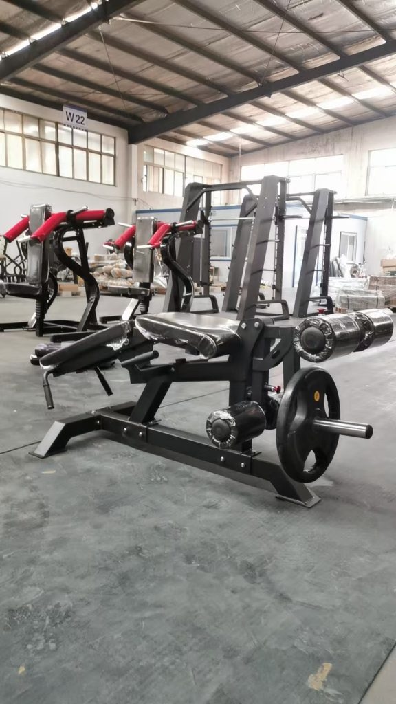 Heavy-Duty Plate-Loaded Leg Curl & Leg Extension Machine - Happy ...